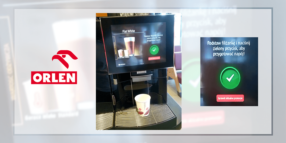 Orlen digitalizacja - nowe ekspresy do kawy na stacjach Orlen